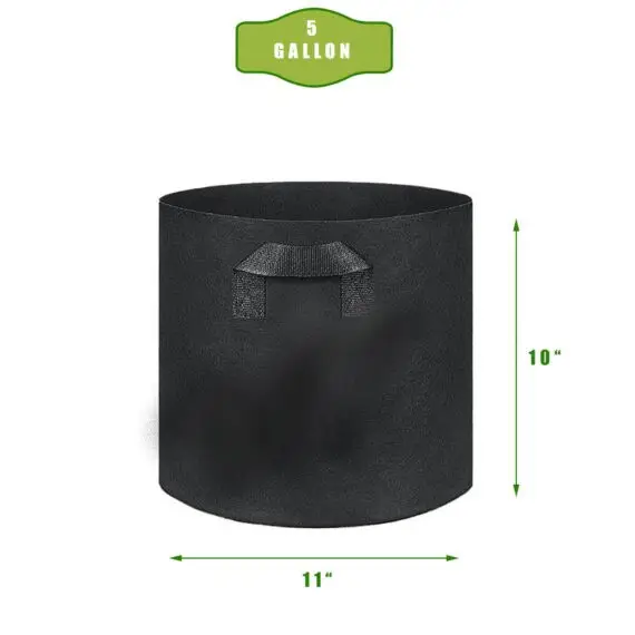 5 Gallon Fabric Pots With 2 Belt Handles – LandWay.PK